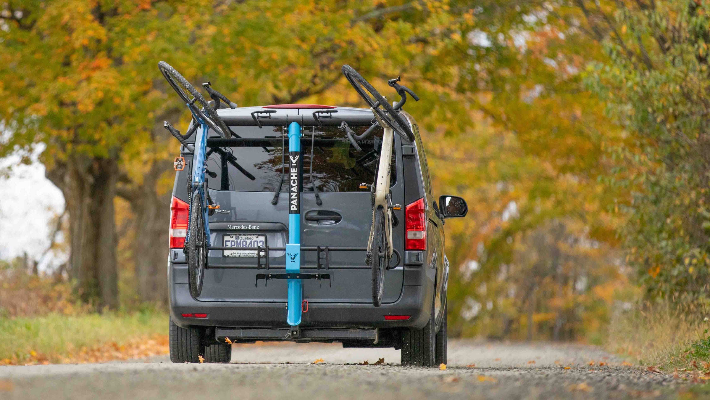 T4 vertical bike rack for 2 inch hitch | Panache Rack